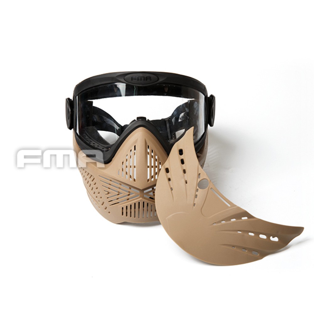 FMA F2 Full Face Mask with Single Layer Lens - Black