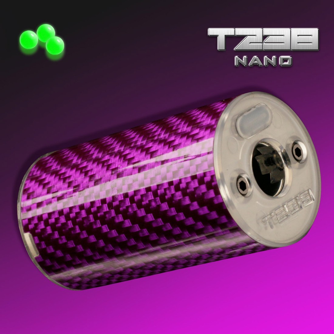 T238 Nano Super Lightweight Red/Green Tracer Unit - Carbon Purple