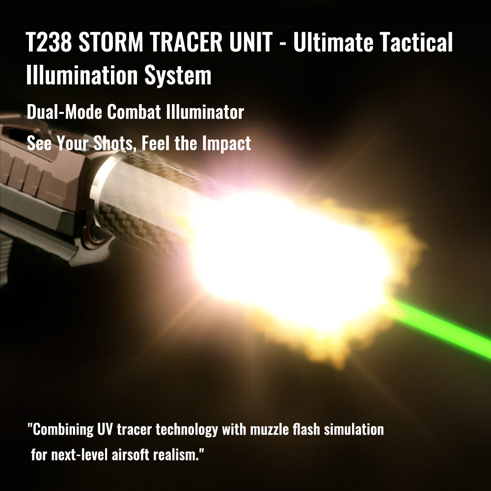T238 Storm Mini Flame Tracer Unit - Carbon Black