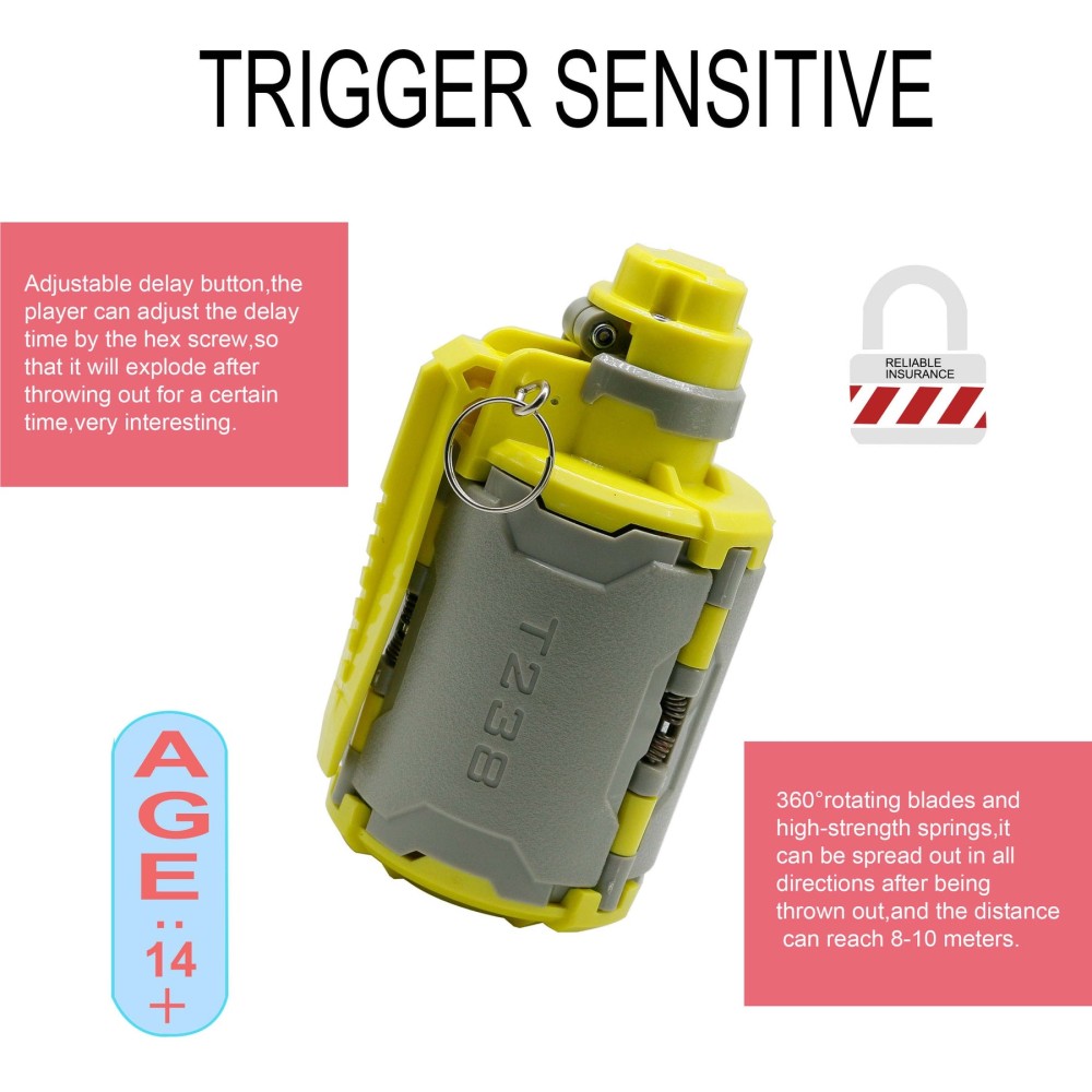 T238 Timer Delayed Grenade Gen II [BB / Gel Ball] - Yellow