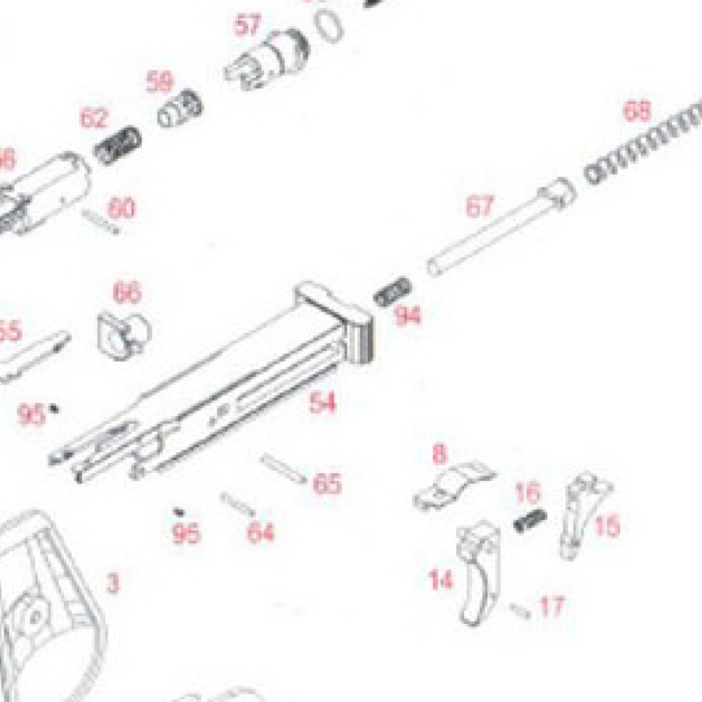 WE M712 / C96 REPLACEMENT PART #67 & 68